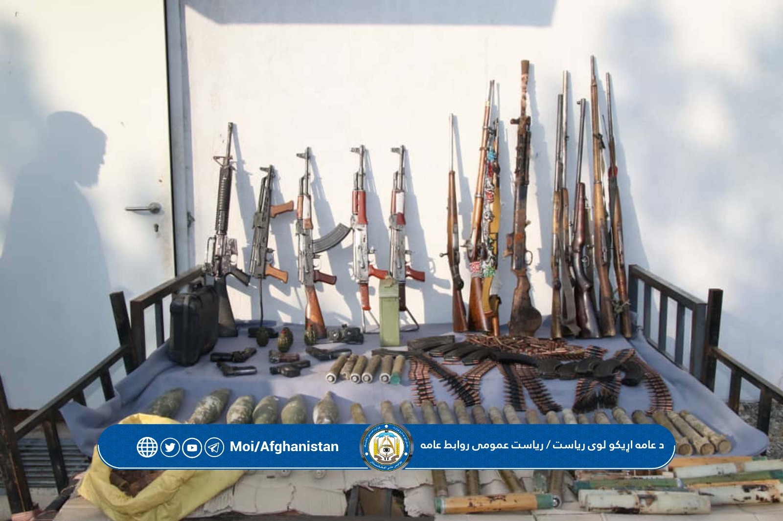 پولیس در پنج ولایت، یک تعداد سلاح و مهمات را کشف کرده و ۲۶ تن را ...